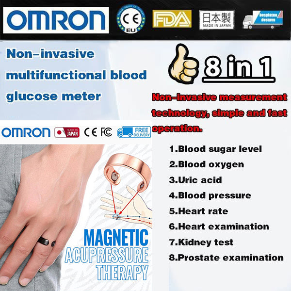 🔥LAST DAY Promotion 45% OFF🔥Omron 8-in-1 non-invasive blood glucose Ri ...