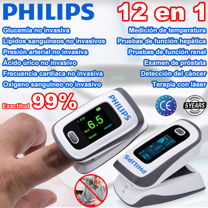 【12 in 1】The latest non-invasive smart blood glucose meter from Philip ...
