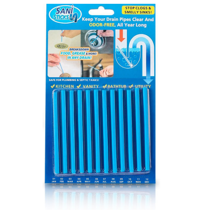 SANI STICKS (DRAIN CLEANER AND DEODORIZER, SCENTED)【🇮🇳COD + Local Stoc ...